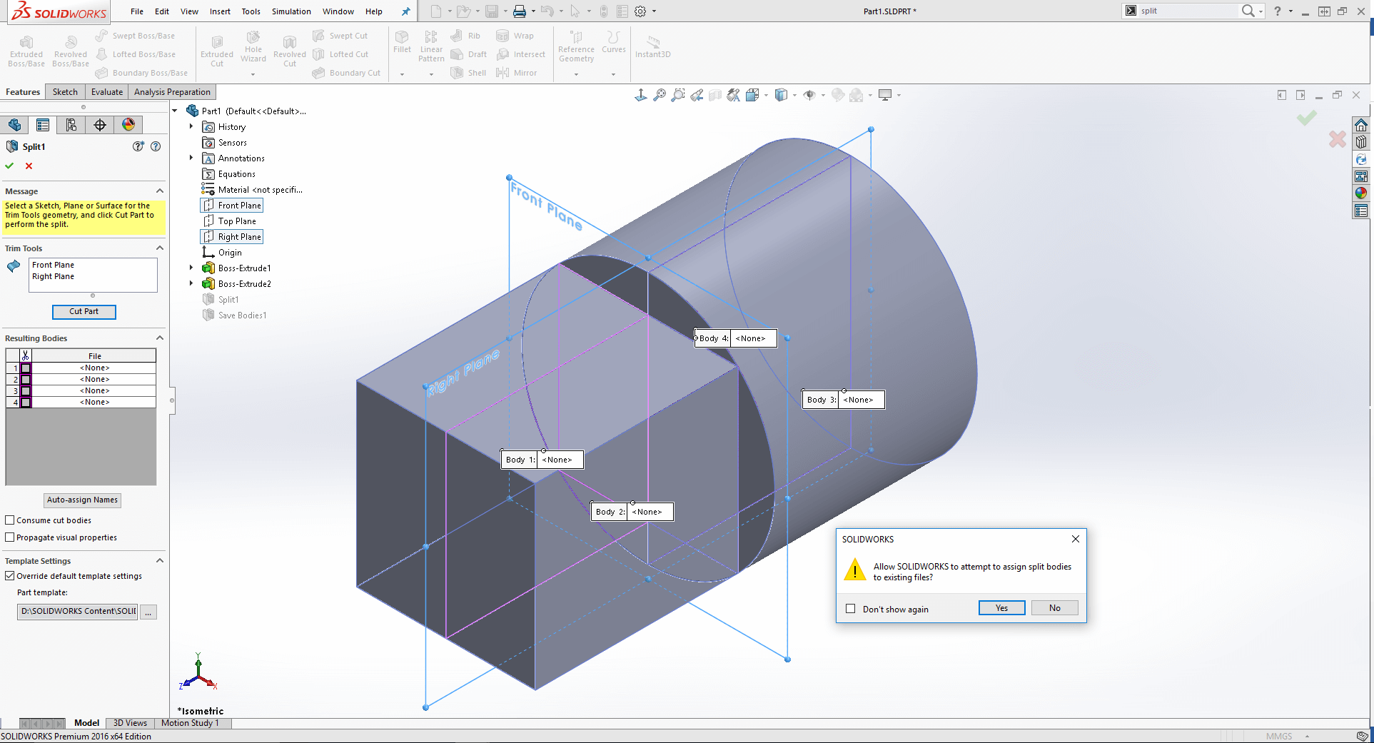How To Use The Split Feature In SOLIDWORKS Innova Systems