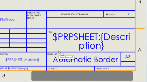 Automatic Border creation for SOLIDWORKS drawings - Innova Systems