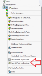 How to export SOLIDWORKS Simulation results using eDrawings - Innova Systems
