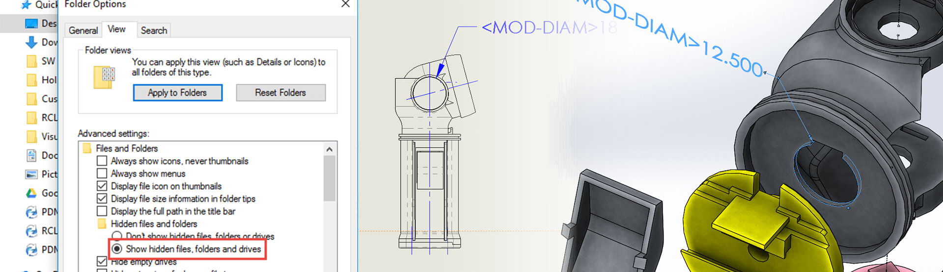 How To Remove MOD DIAM From SOLIDWORKS Designs Innova Systems