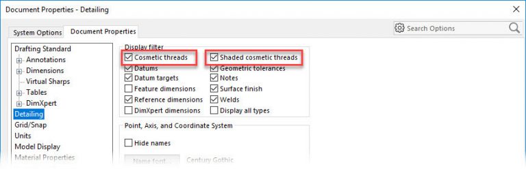 Cosmetic Thread missing in SOLIDWORKS? How to fix it - Innova Systems