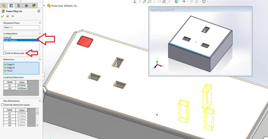 Creating a library feature in SOLIDWORKS - Innova Systems